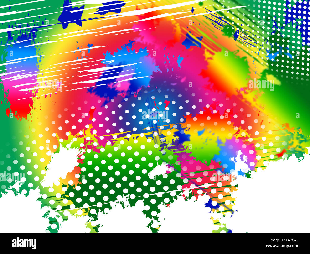 Splash Color Indicating Paint Colors And Splat Stock Photo - Alamy