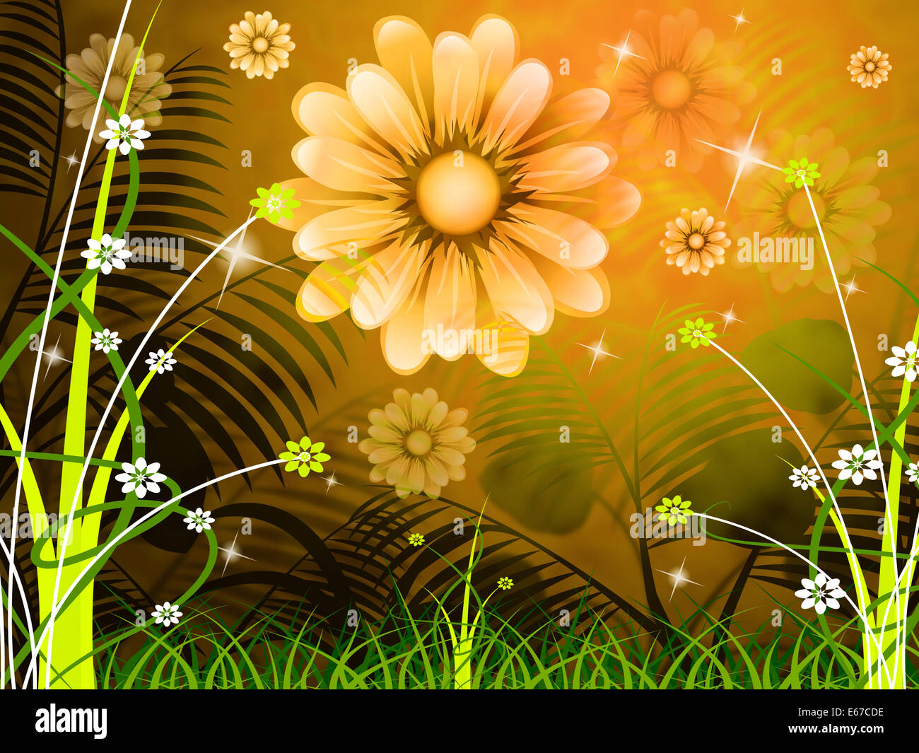 Copyspace Background Representing Green Grass And Grassy Stock Photo ...