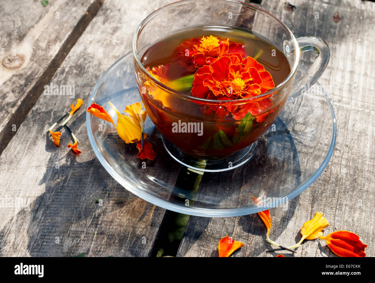 Marigold herbal tea in hi-res stock photography and images - Alamy