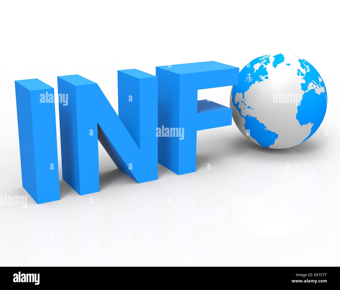 World Info Representing Faq Earth And Inform Stock Photo - Alamy