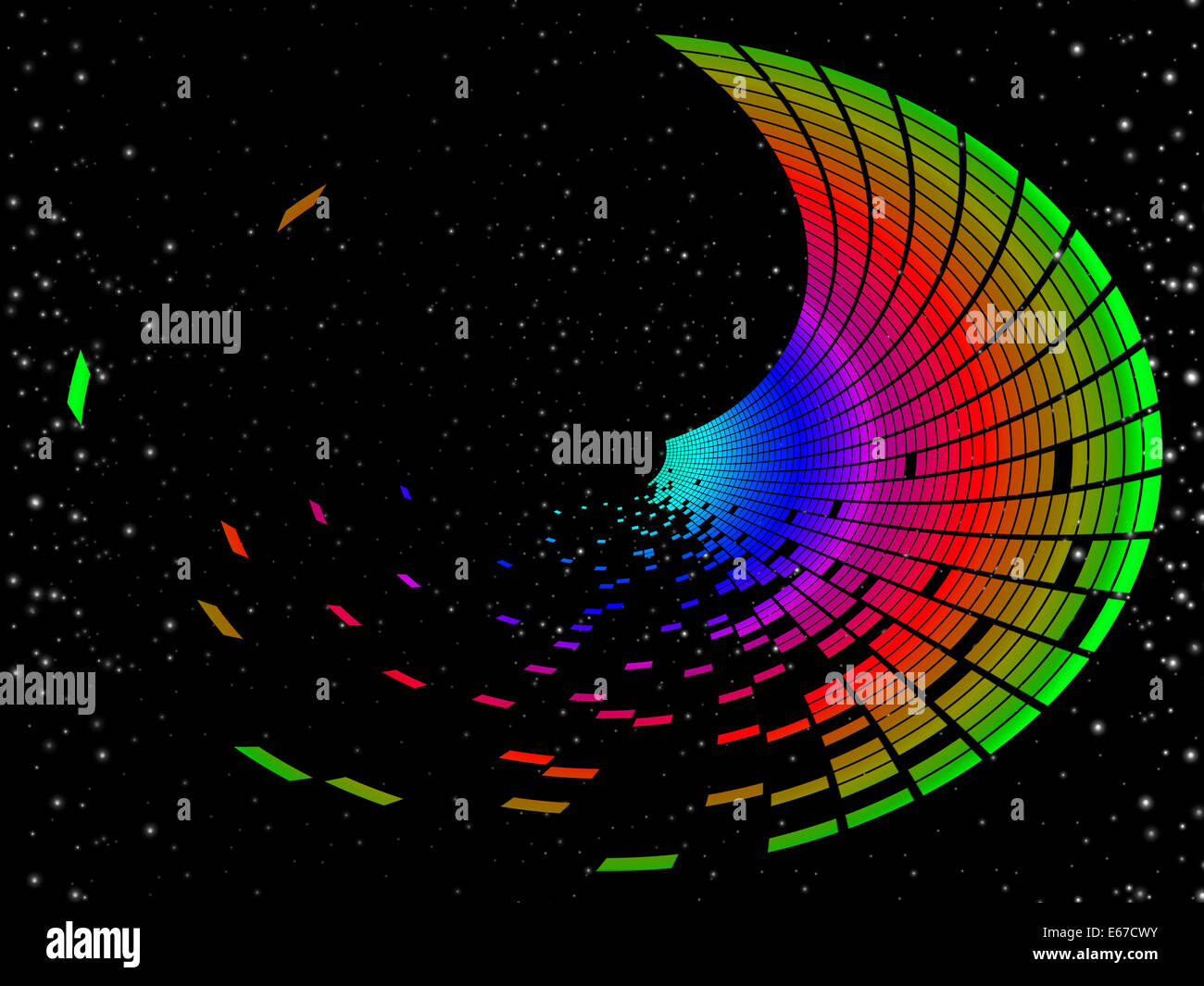 Colourful Copyspace Representing Template Universe And Colours Stock ...