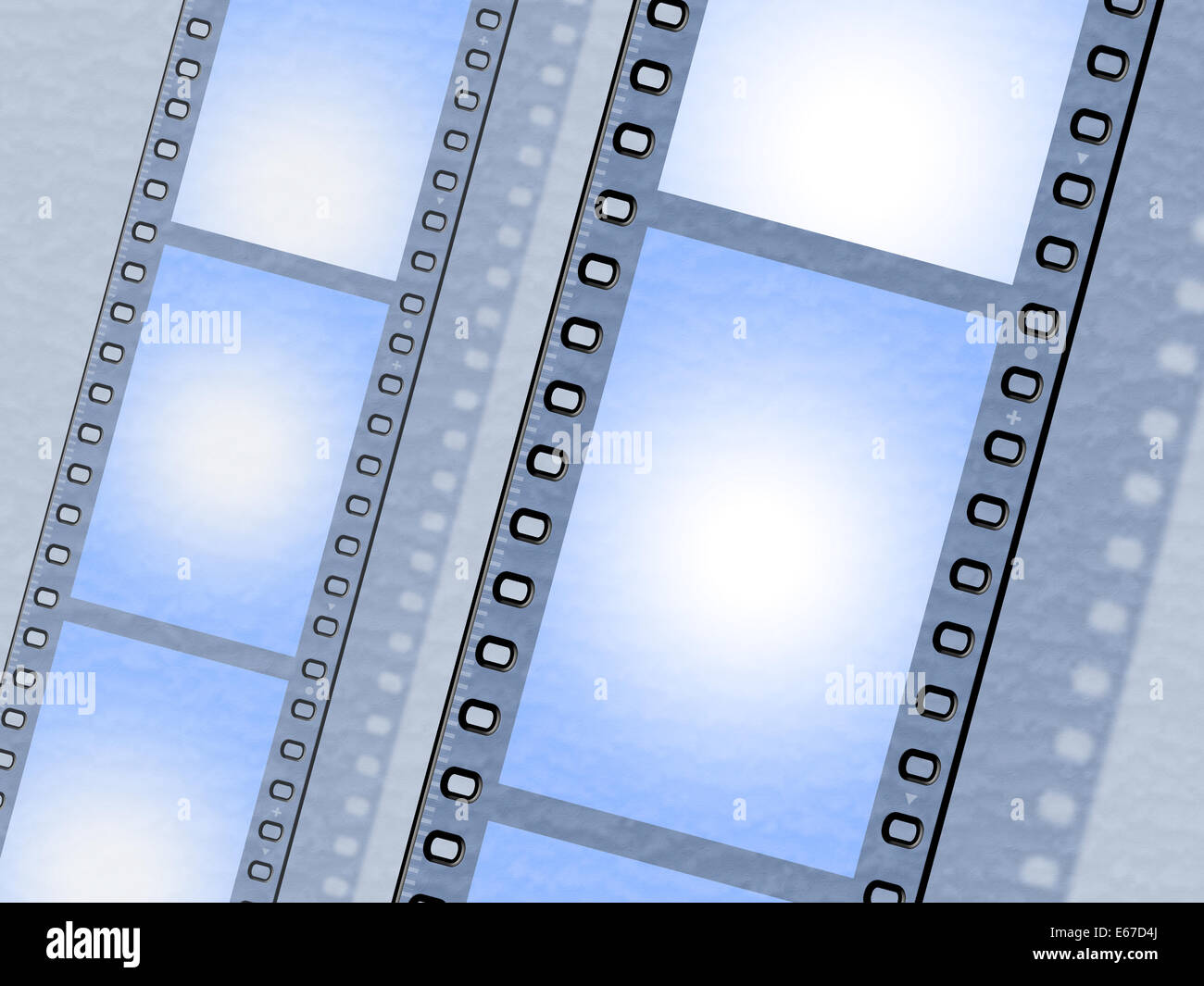 Background Blue Representing Negative Film And Film-Roll Stock Photo ...
