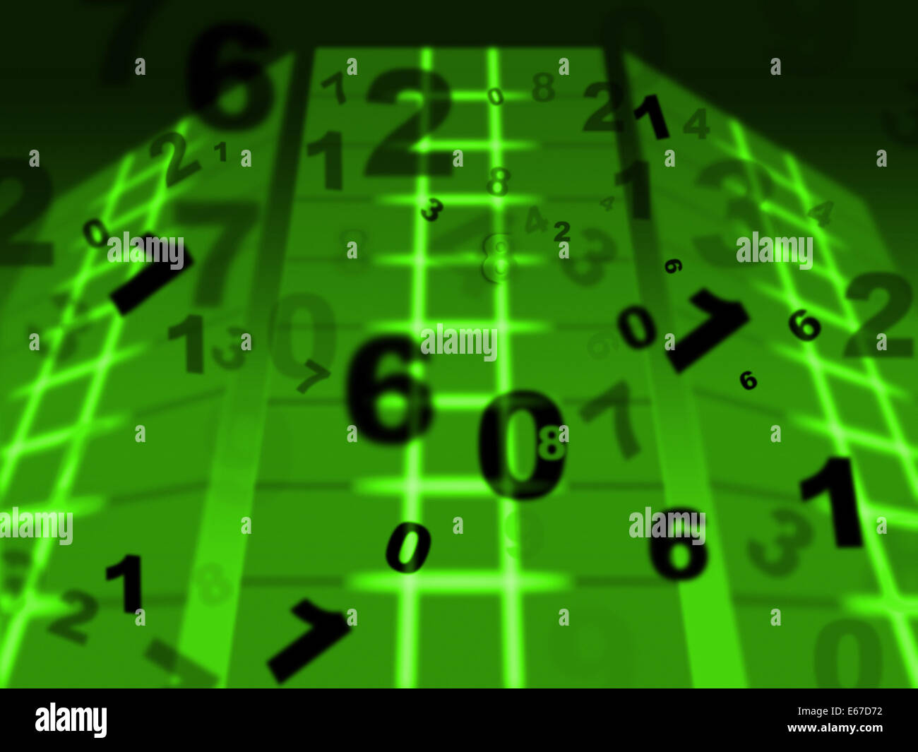 Numbers Tech Indicating Data Numeracy And College Stock Photo - Alamy