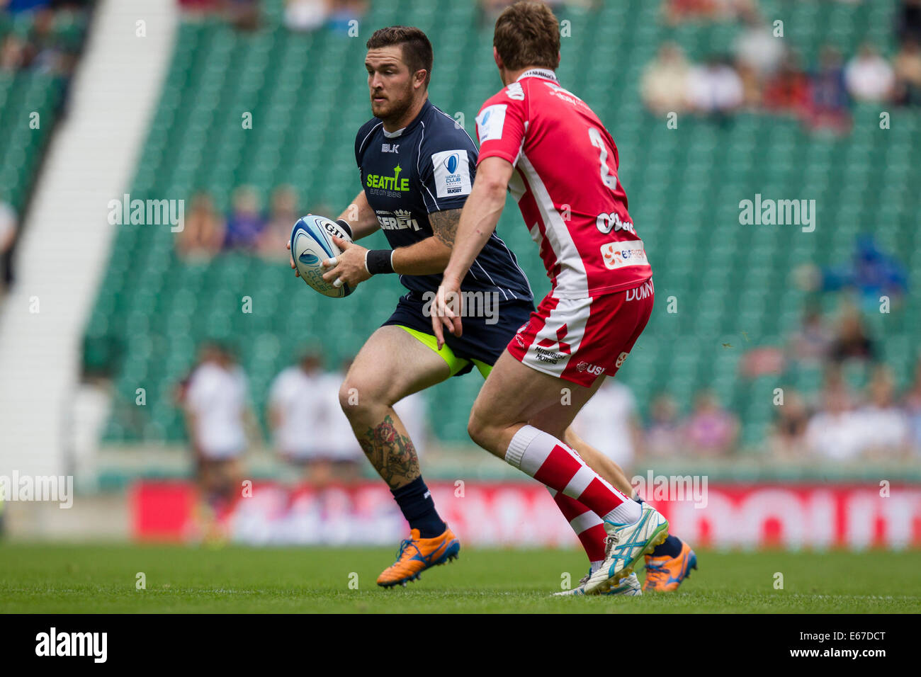 Twickenham, UK. 17th Aug, 2014. World Club Rugby 7s. John CULLEN ...