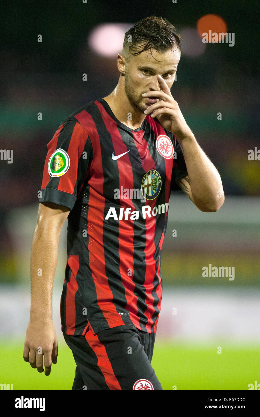 Berlin, Germany. 16th Aug, 2014. Eintracht Frankfurt's Haris Seferovic ...