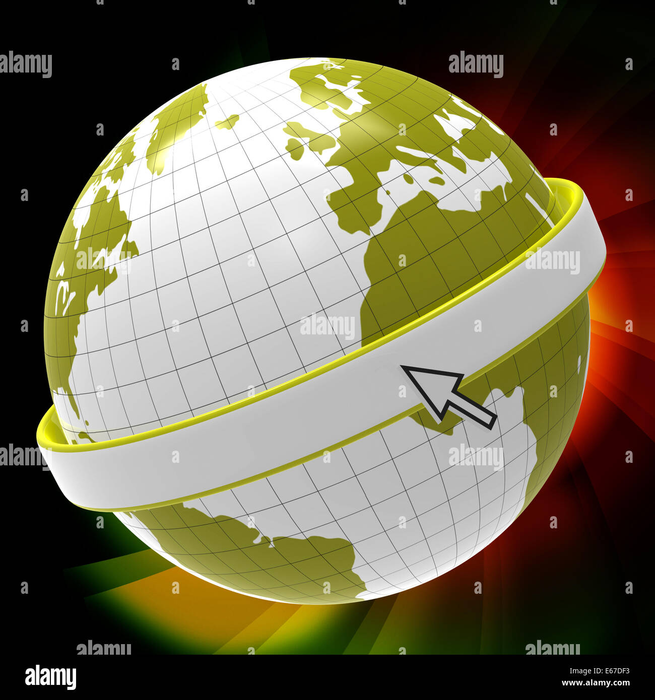 World Globe Showing Empty Space And Globally Stock Photo - Alamy