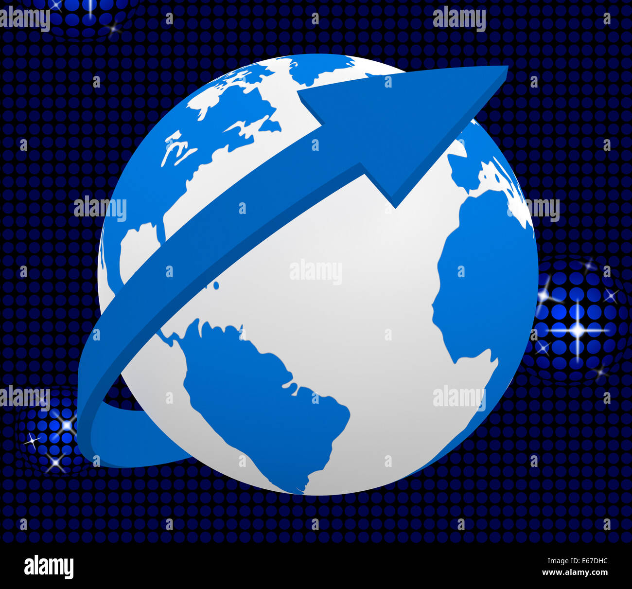 Planets Globe Showing Solar System And World Stock Photo - Alamy