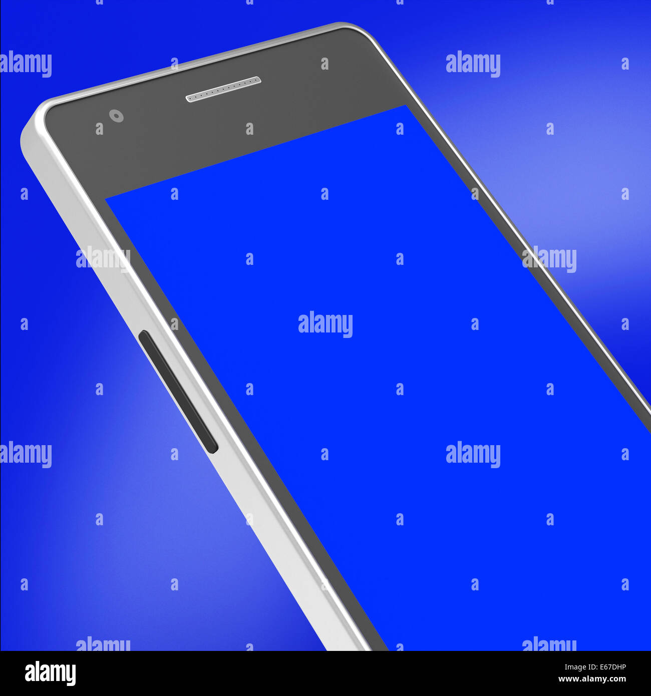 Copyspace Smartphone Meaning Copy-Space Online And Internet Stock Photo ...