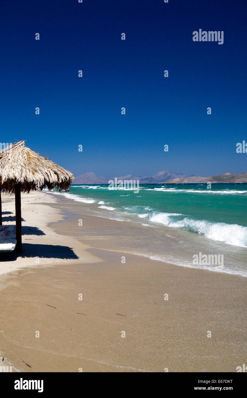 Tingaki Beach, with the Islands of Pserimos and Kalymnos on the right ...