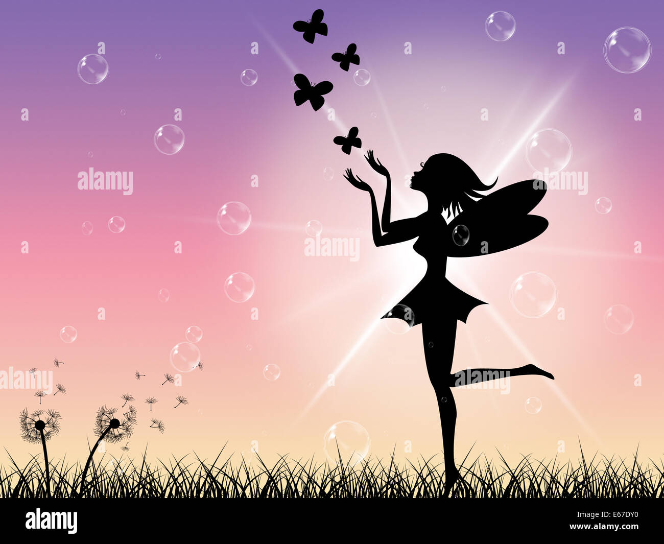 Fairy tale butterflies hi-res stock photography and images - Alamy