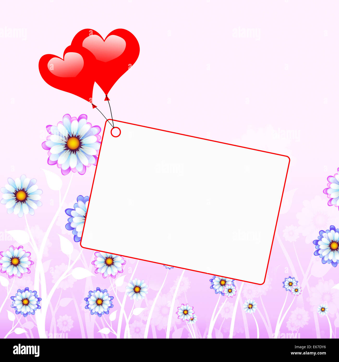 Tag Heart Meaning Valentine Day And Card Stock Photo - Alamy