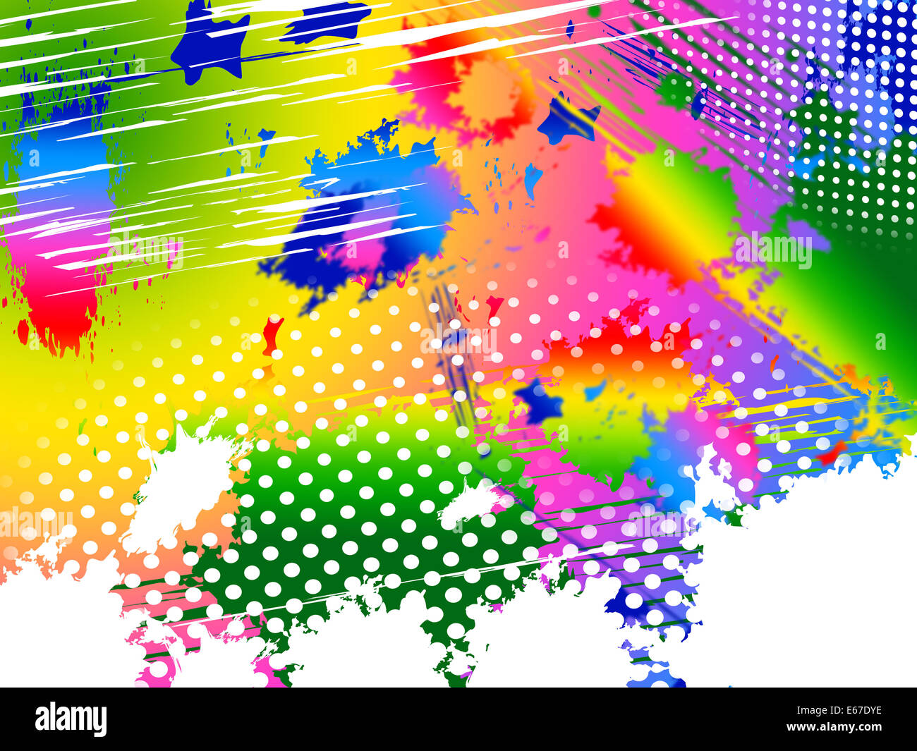 Paint Color Meaning Blob Blobs And Splashed Stock Photo - Alamy