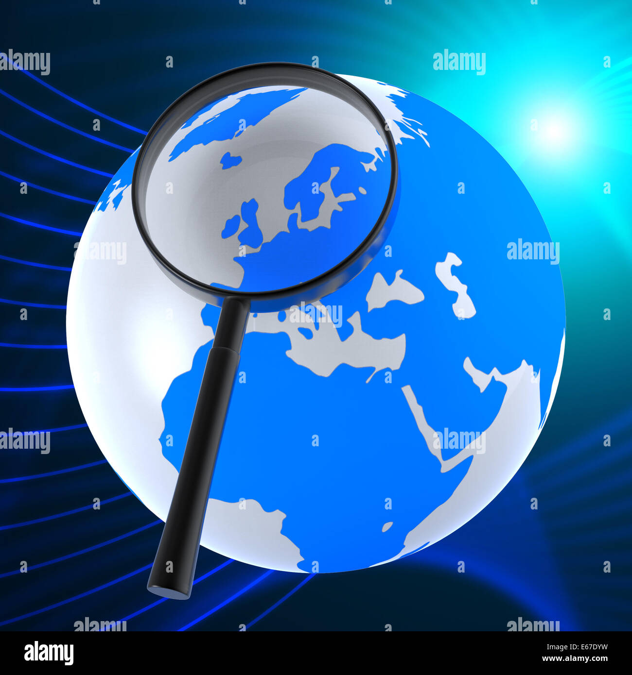 Globe Planets Meaning Solar System And World Stock Photo - Alamy