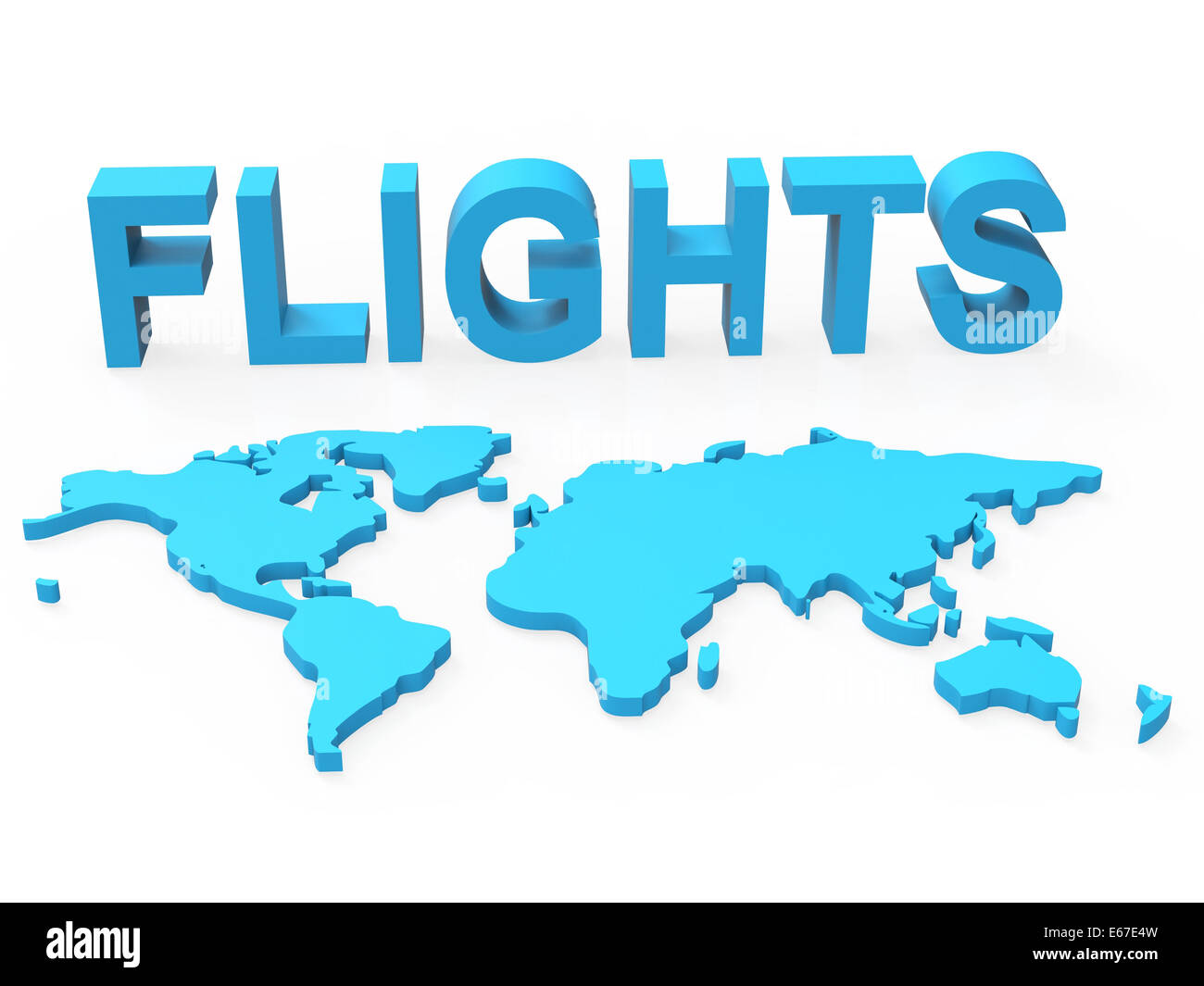 Flights World Meaning Planet Transportation And Globalisation Stock ...