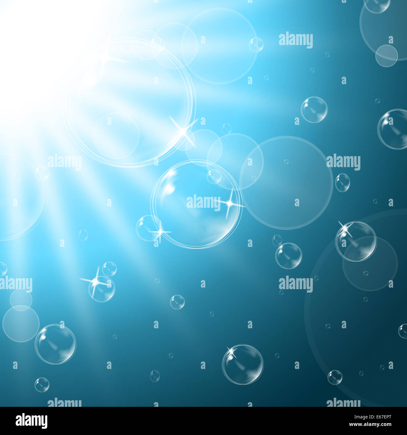 Sunrays Background Showing Summer Light And Template Stock Photo - Alamy