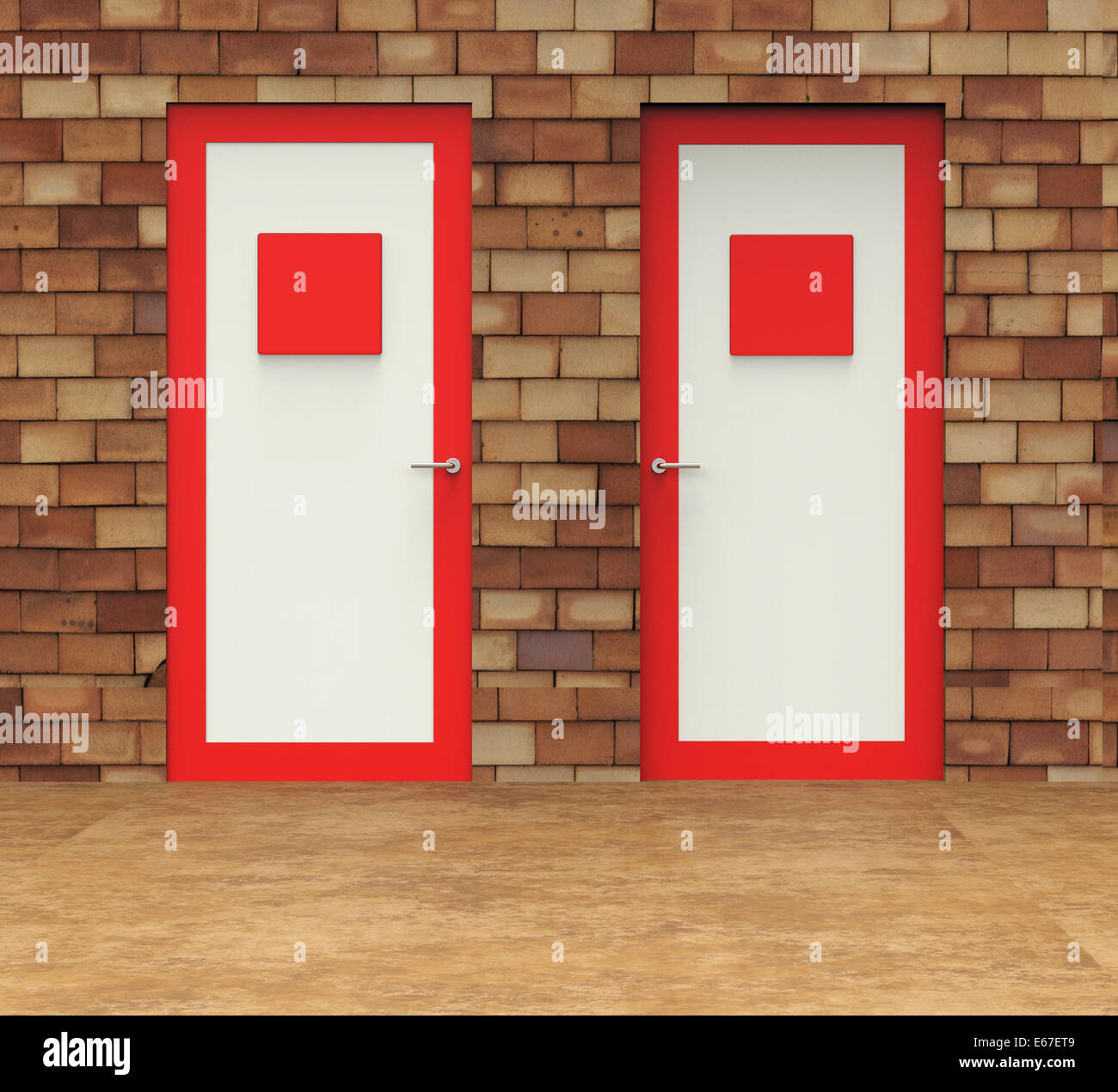 Doors Choice Showing Choose Alternative And Path Stock Photo - Alamy