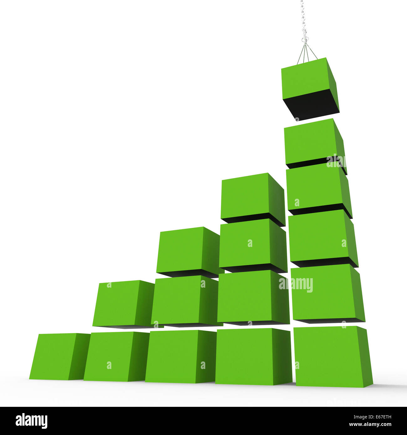 Growth Build Showing Building Activity And Rising Stock Photo - Alamy