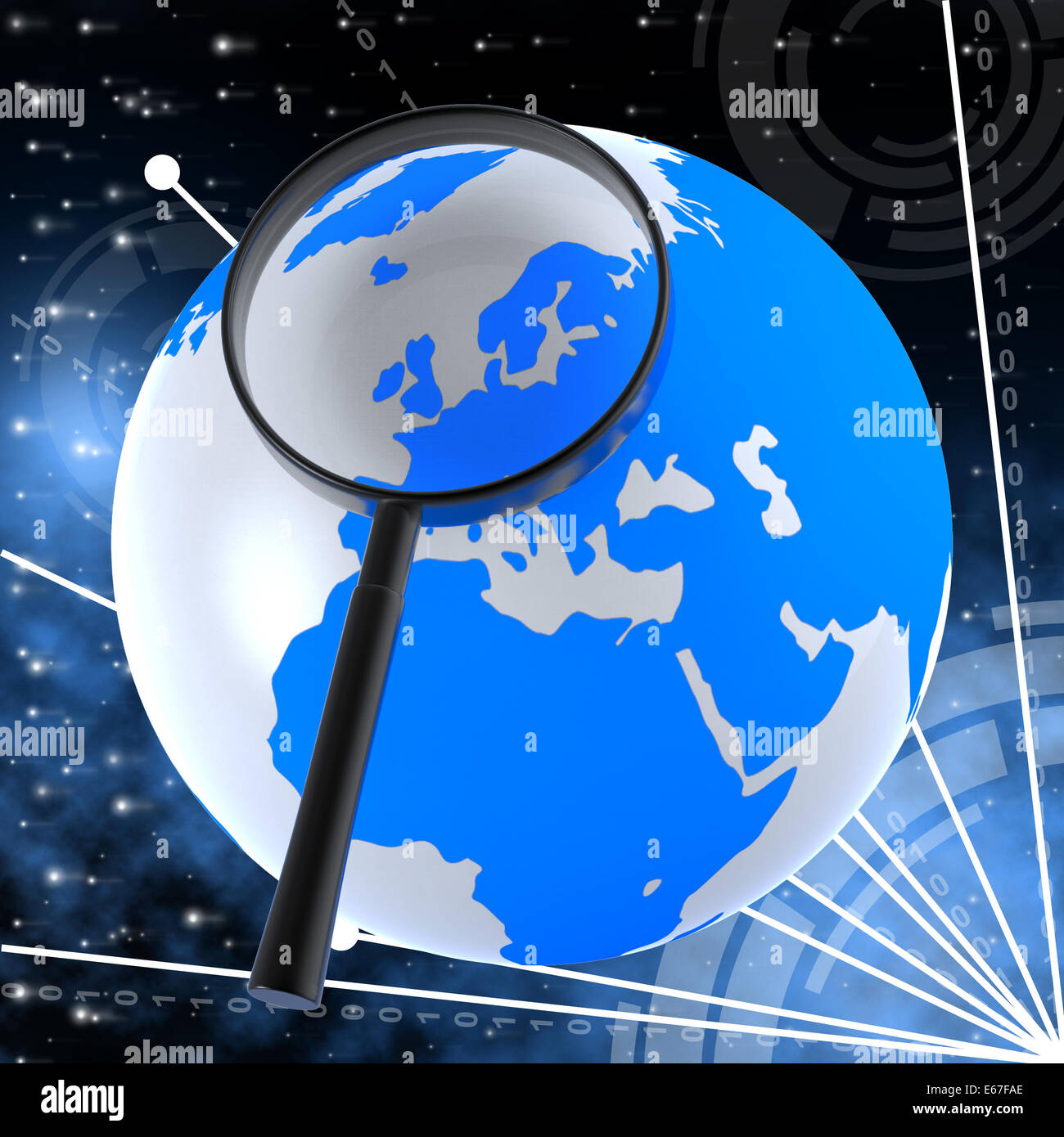 Globe Planets Meaning Solar System And Globalization Stock Photo - Alamy