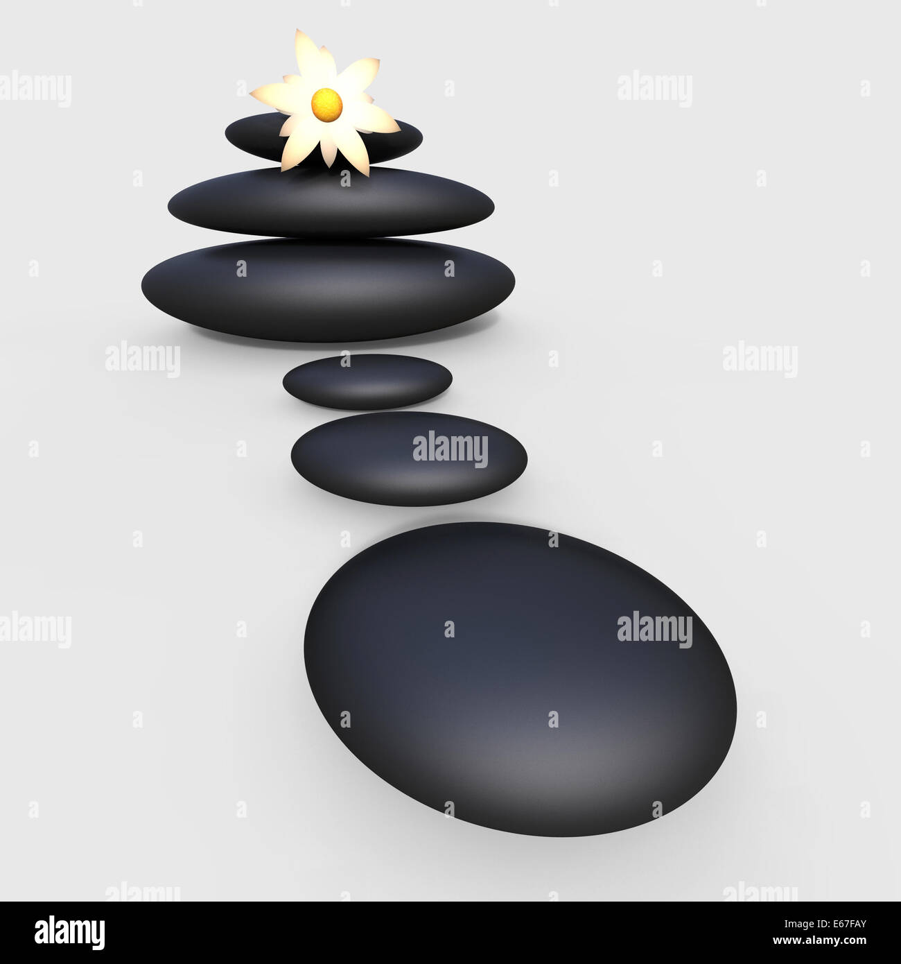 Spa Stones Representing Harmony Peace And Tranquility Stock Photo - Alamy