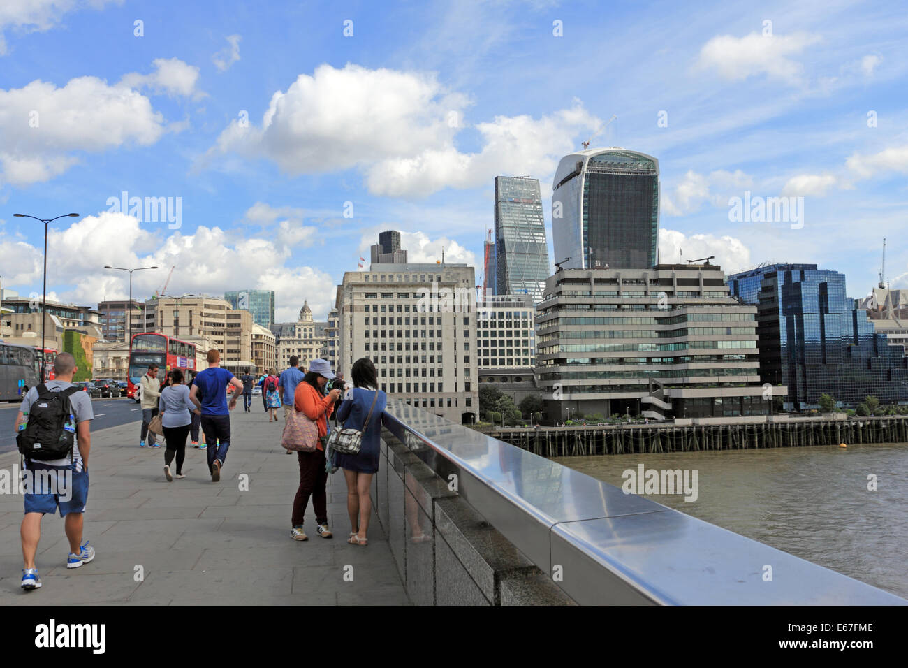 Walking London Bridge Stock Photos & Walking London Bridge Stock Images ...