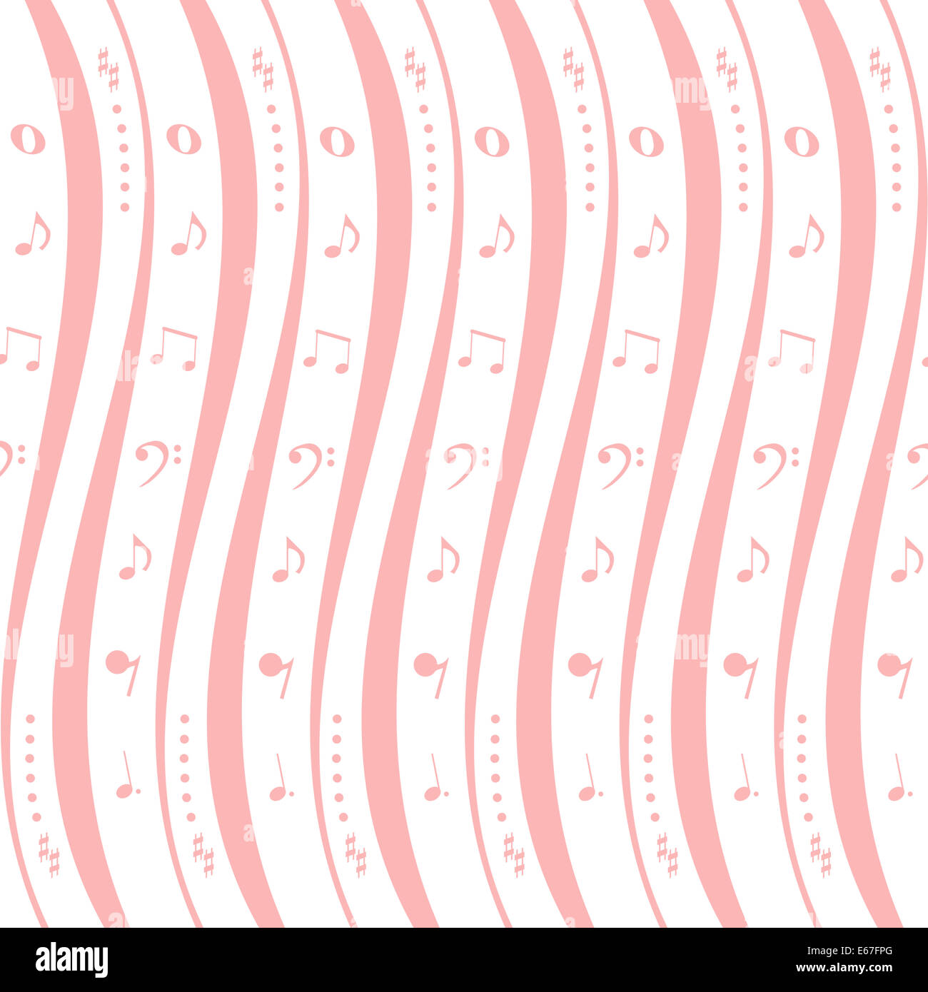 Seamless background with music notes pattern Stock Photo - Alamy