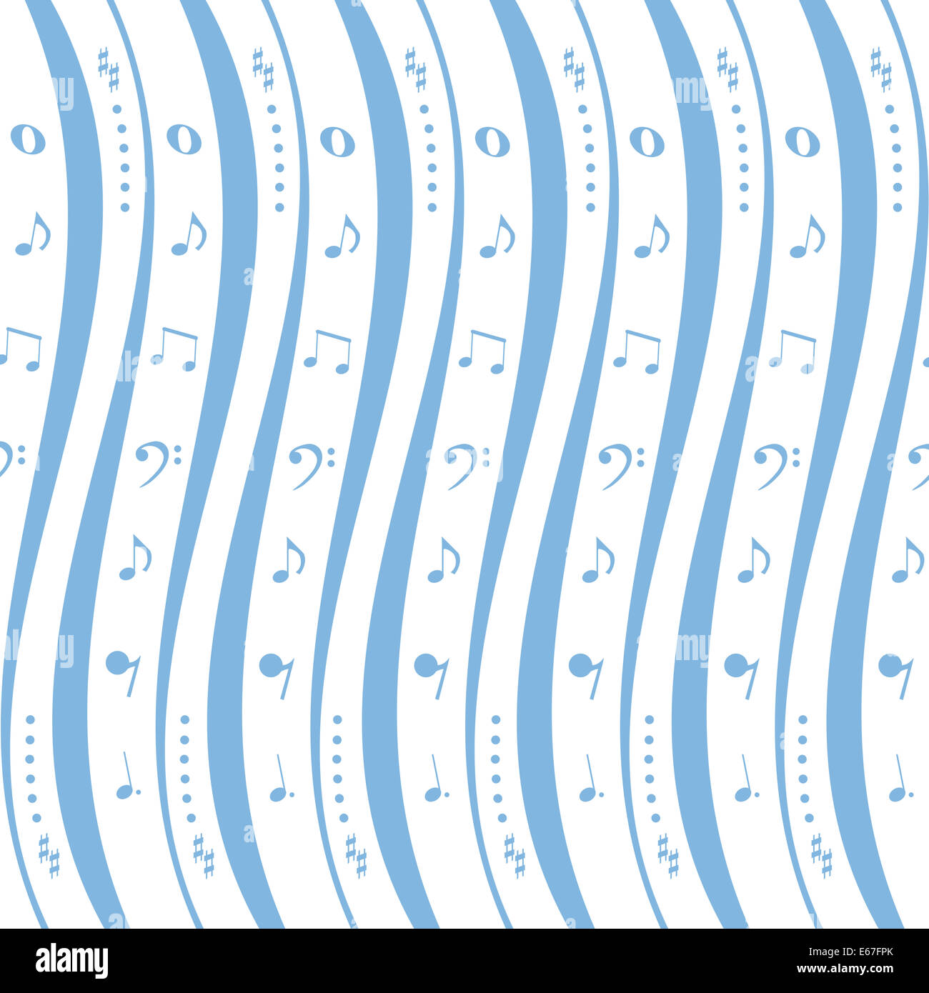 Blue music notes background hi-res stock photography and images - Alamy