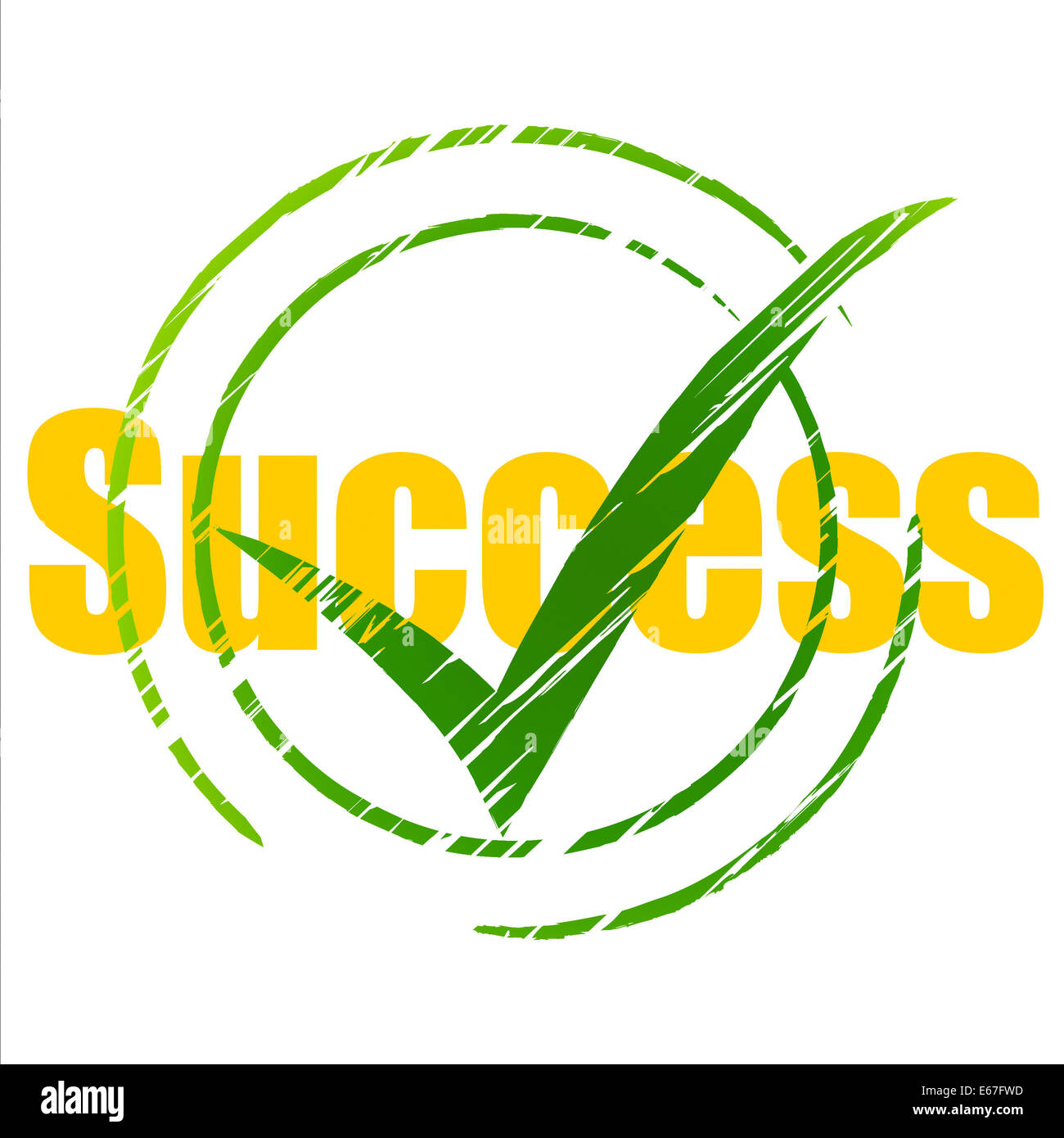 Success Tick Indicating Confirm Successful And Triumph Stock Photo - Alamy