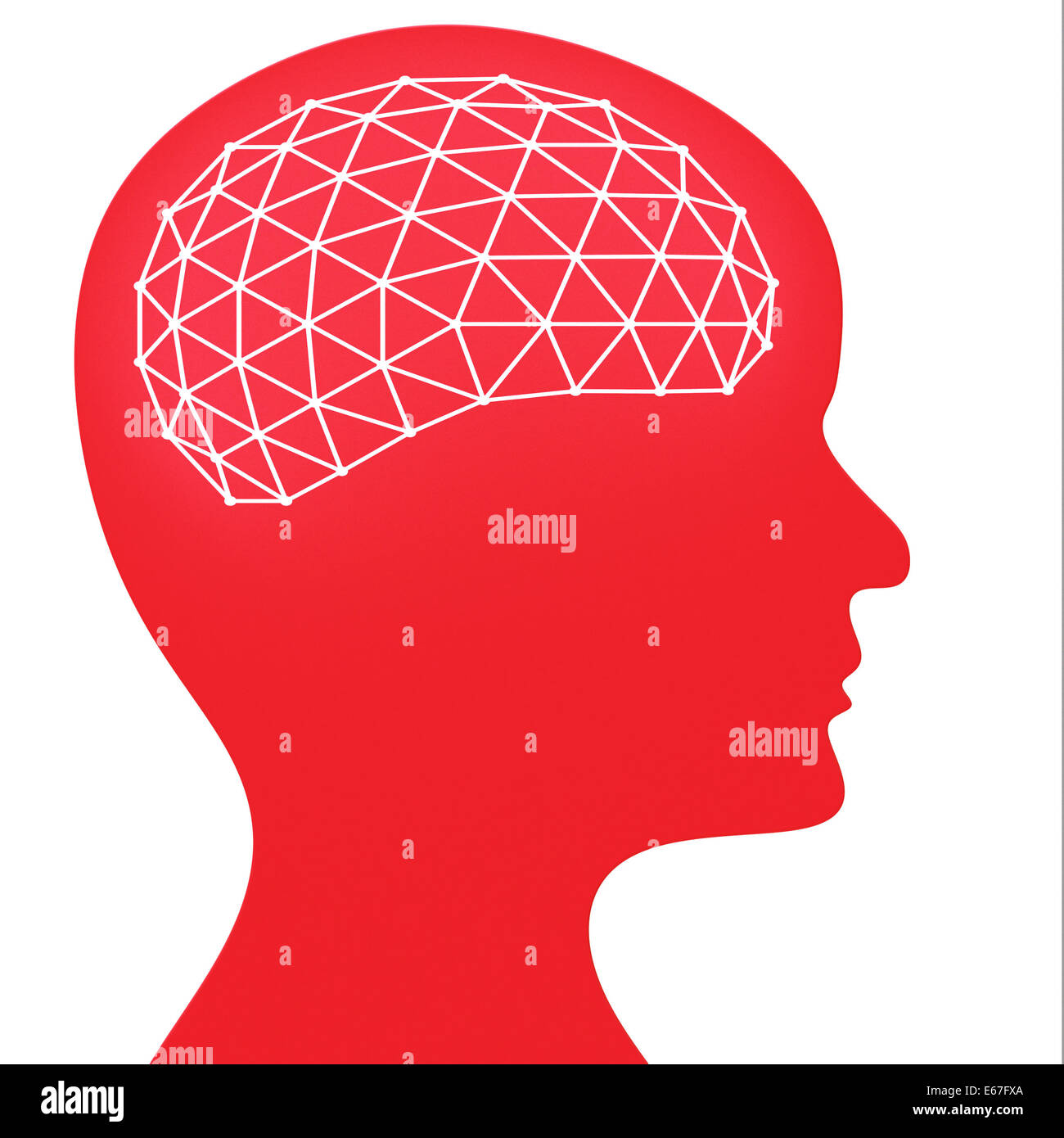 Think Brain Representing Consideration Cleverness And Considering Stock ...