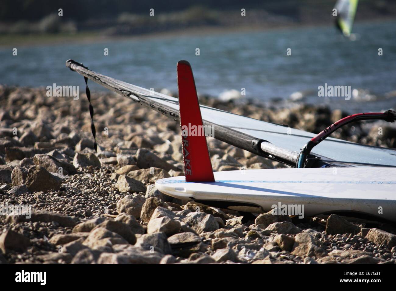 Windsurf board on beach hi-res stock photography and images - Alamy