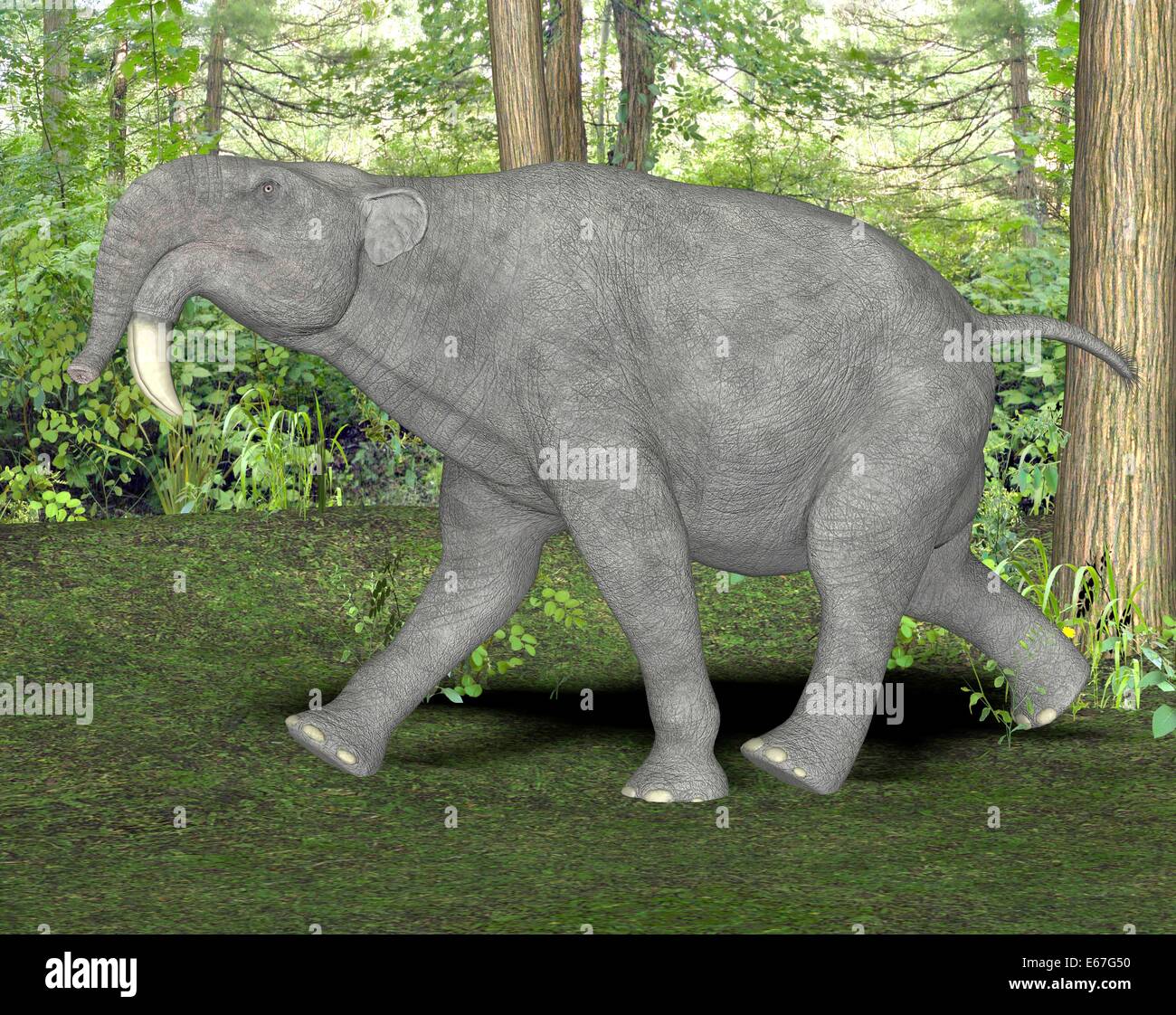 Dinosaurier Deinotherium / dinosaur Deinotherium Stock Photo - Alamy