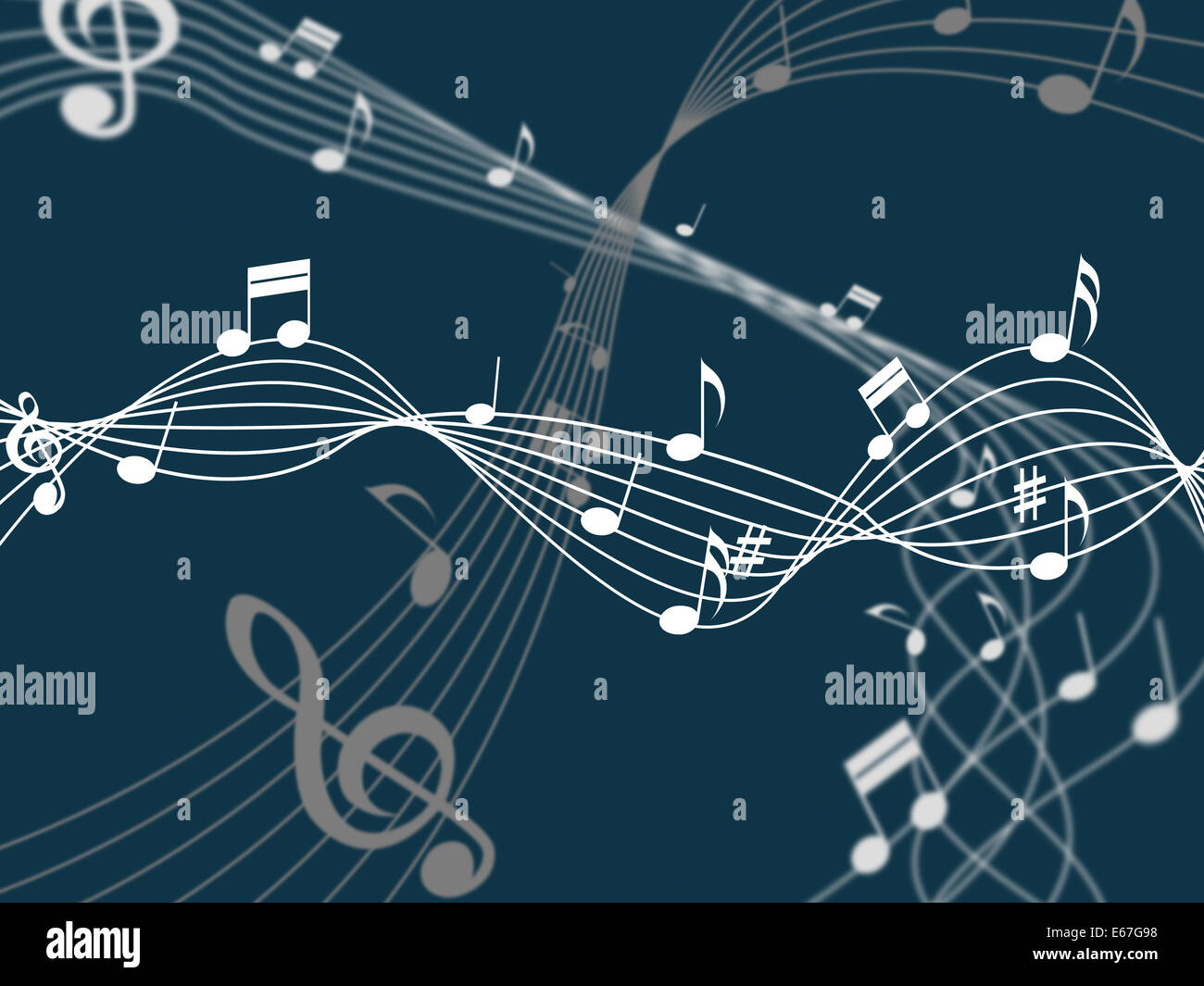 Notes Background Representing Music Sheet And Backdrop Stock Photo - Alamy