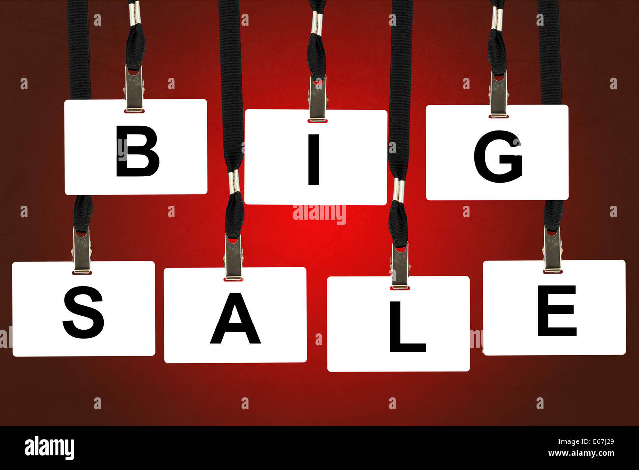 Big red word retail hi-res stock photography and images - Alamy