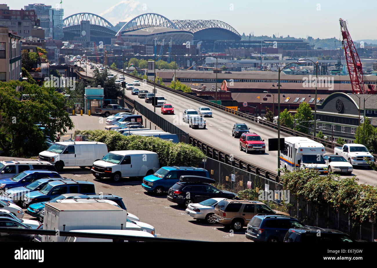 Route 99 Downtown Seattle Stock Photo - Alamy