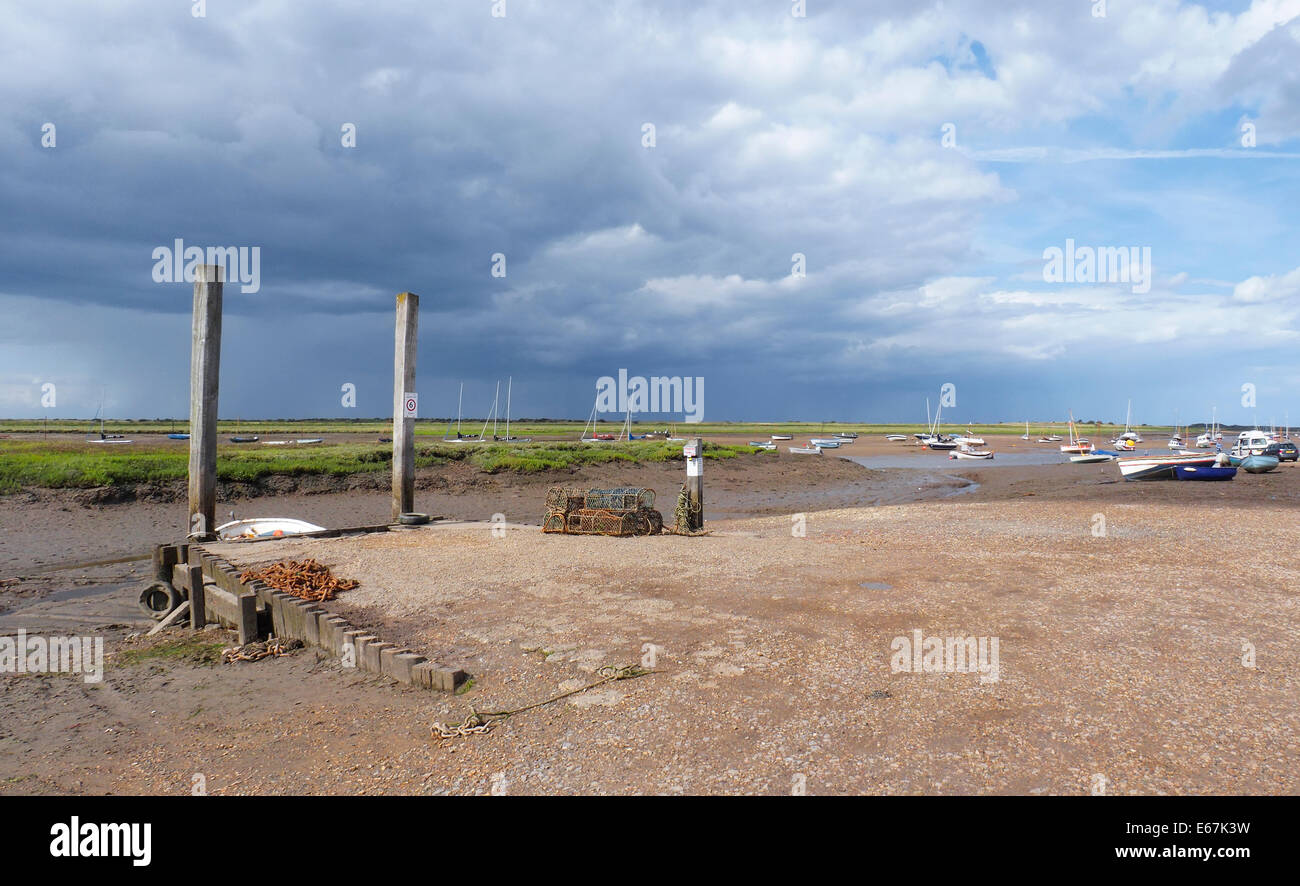 Brancaster staithe and harbour North Norfolk on the North Norfolk coast ...