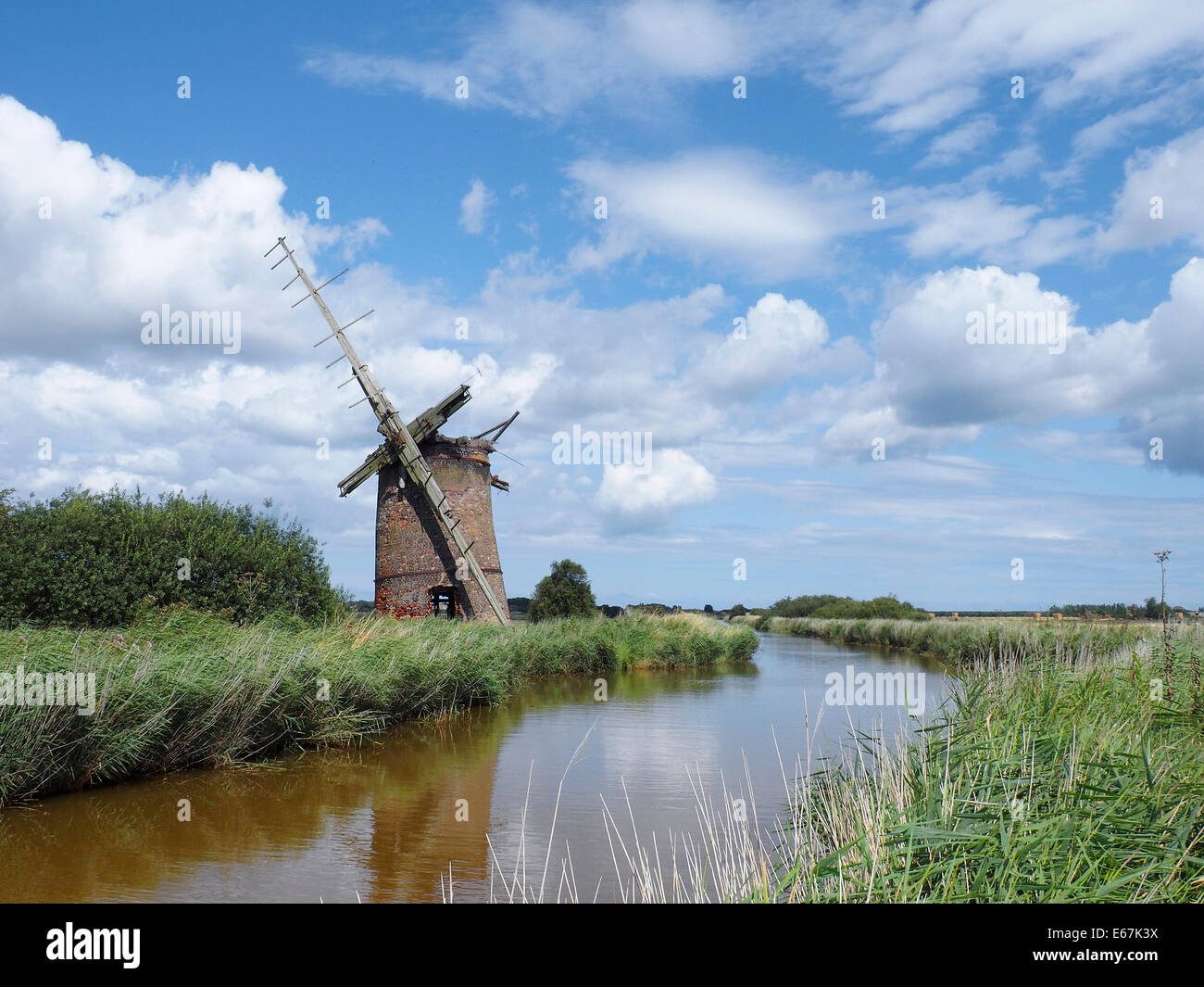 Brograve drainage windmill Norfolk Broads on the New Cut from Horsey ...