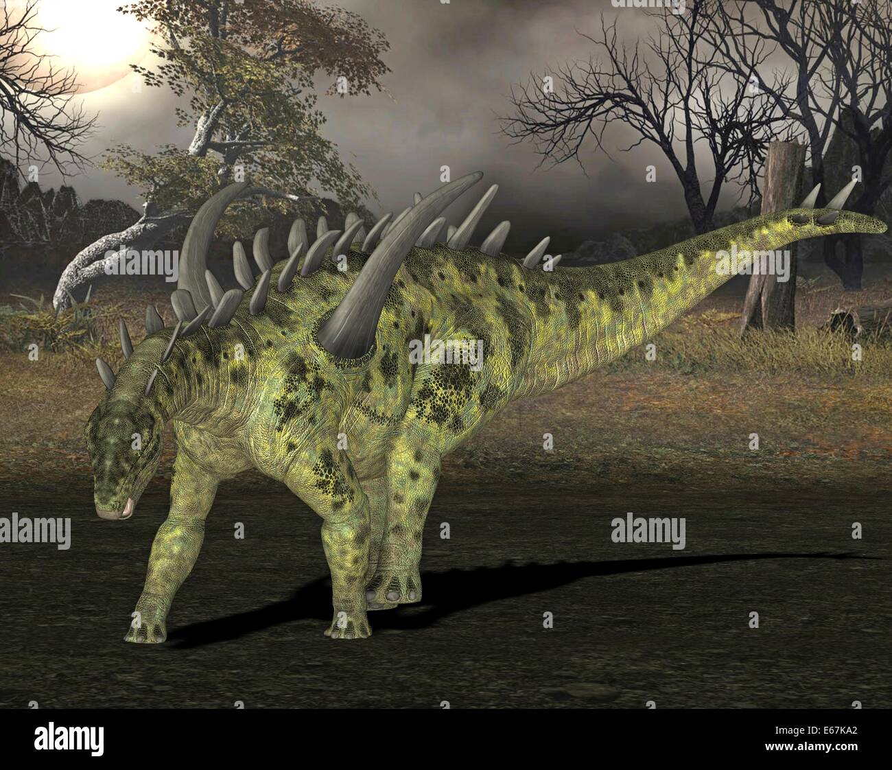 Dinosaurier Gigantspinosaurus / dinosaur Gigantspinosaurus Stock Photo ...