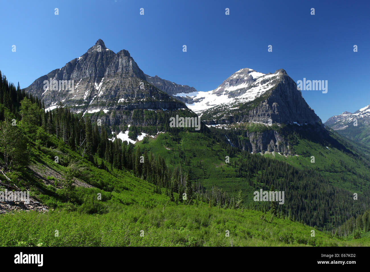 Lake many glaciers glacier hi-res stock photography and images - Alamy