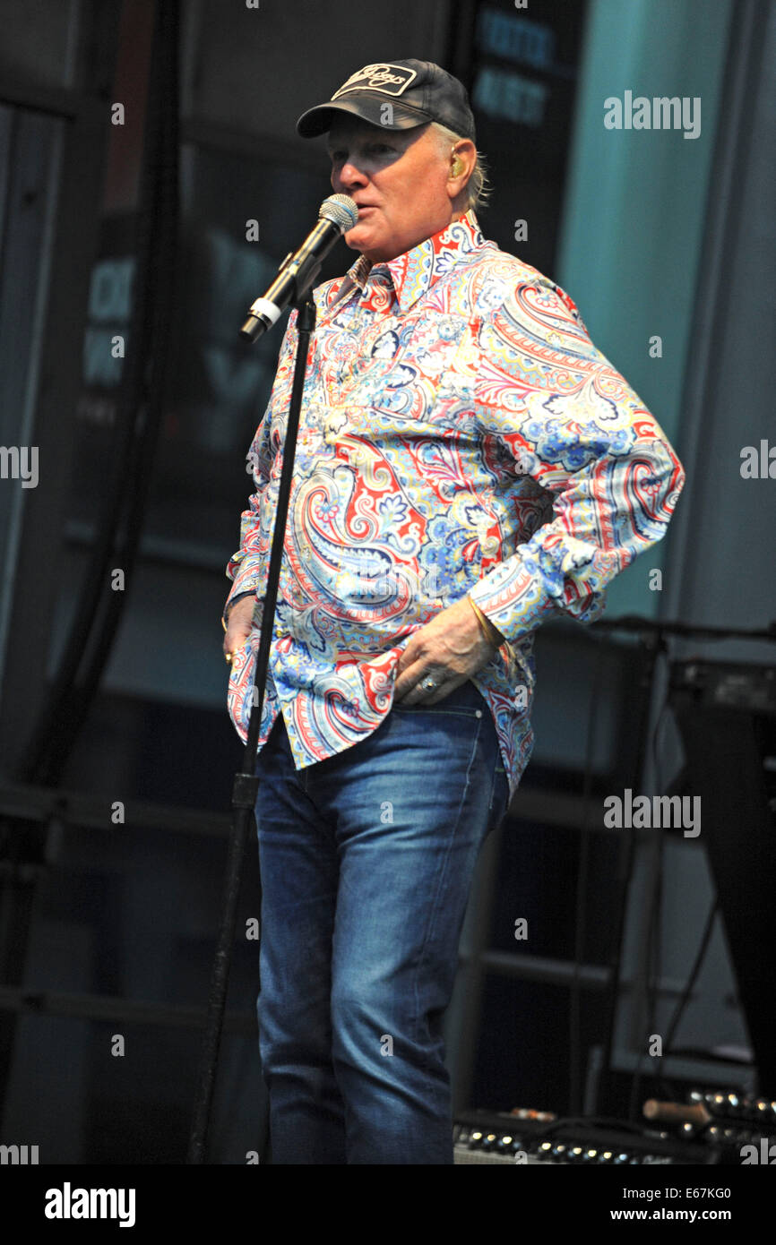 New York, USA. 15th Aug, 2014. Mike Love performs with The Beach Boys ...