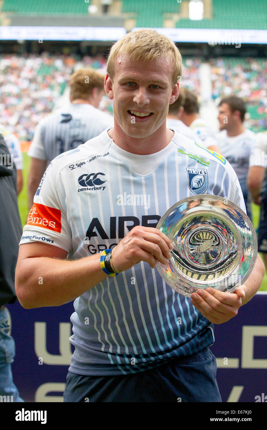 Twickenham, UK. 17th Aug, 2014. World Club Rugby 7s. Cardiff Blues ...
