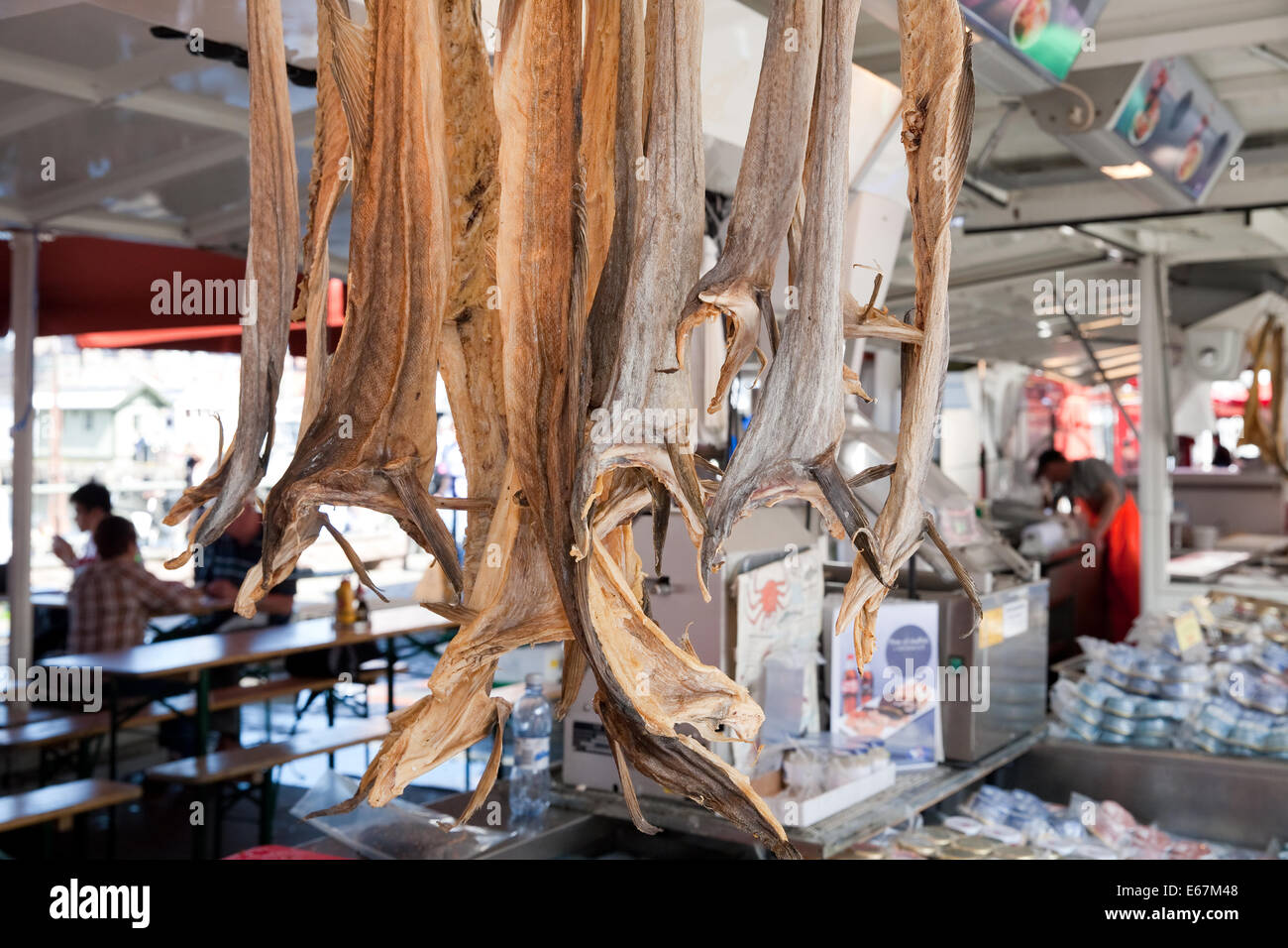 The fish market in Bergen Norway Stock Photo - Alamy