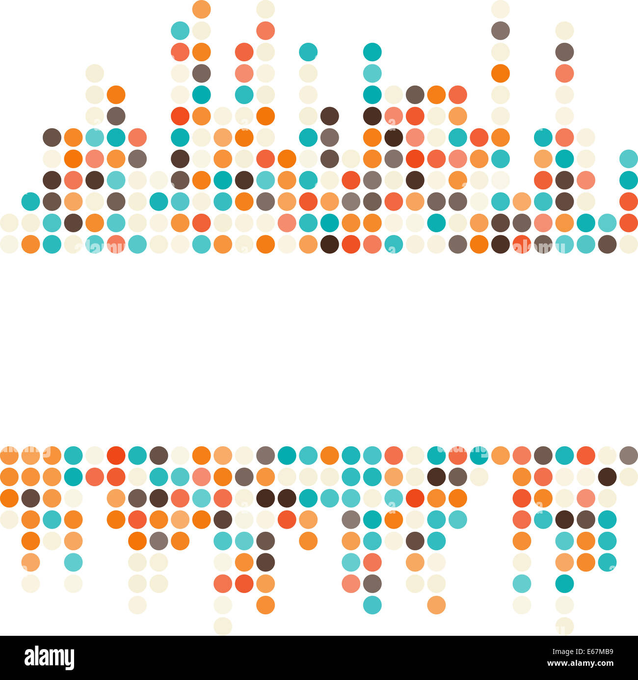 Mosaic pixel dot dotted Cut Out Stock Images & Pictures - Alamy