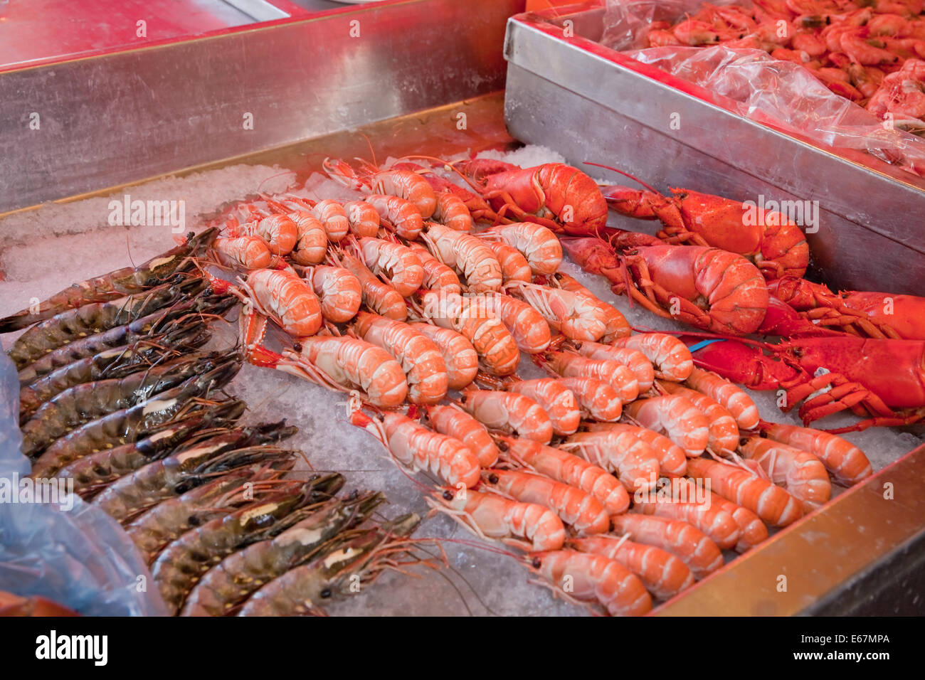 The fish market in Bergen Norway Stock Photo - Alamy