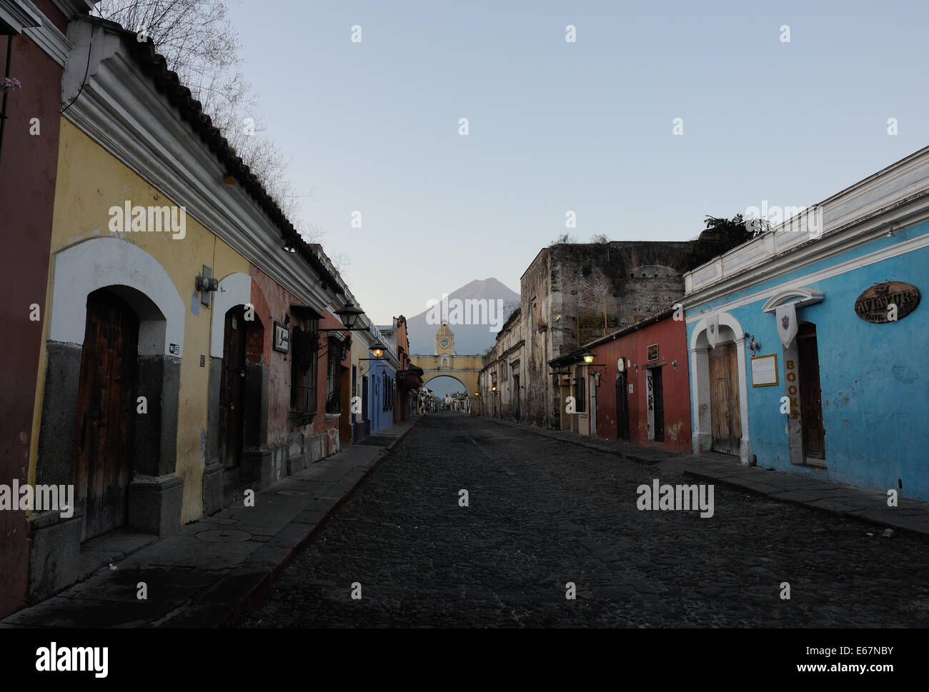Volcan de Agua, the Volcano of Water, 3766m, dominates views to the ...