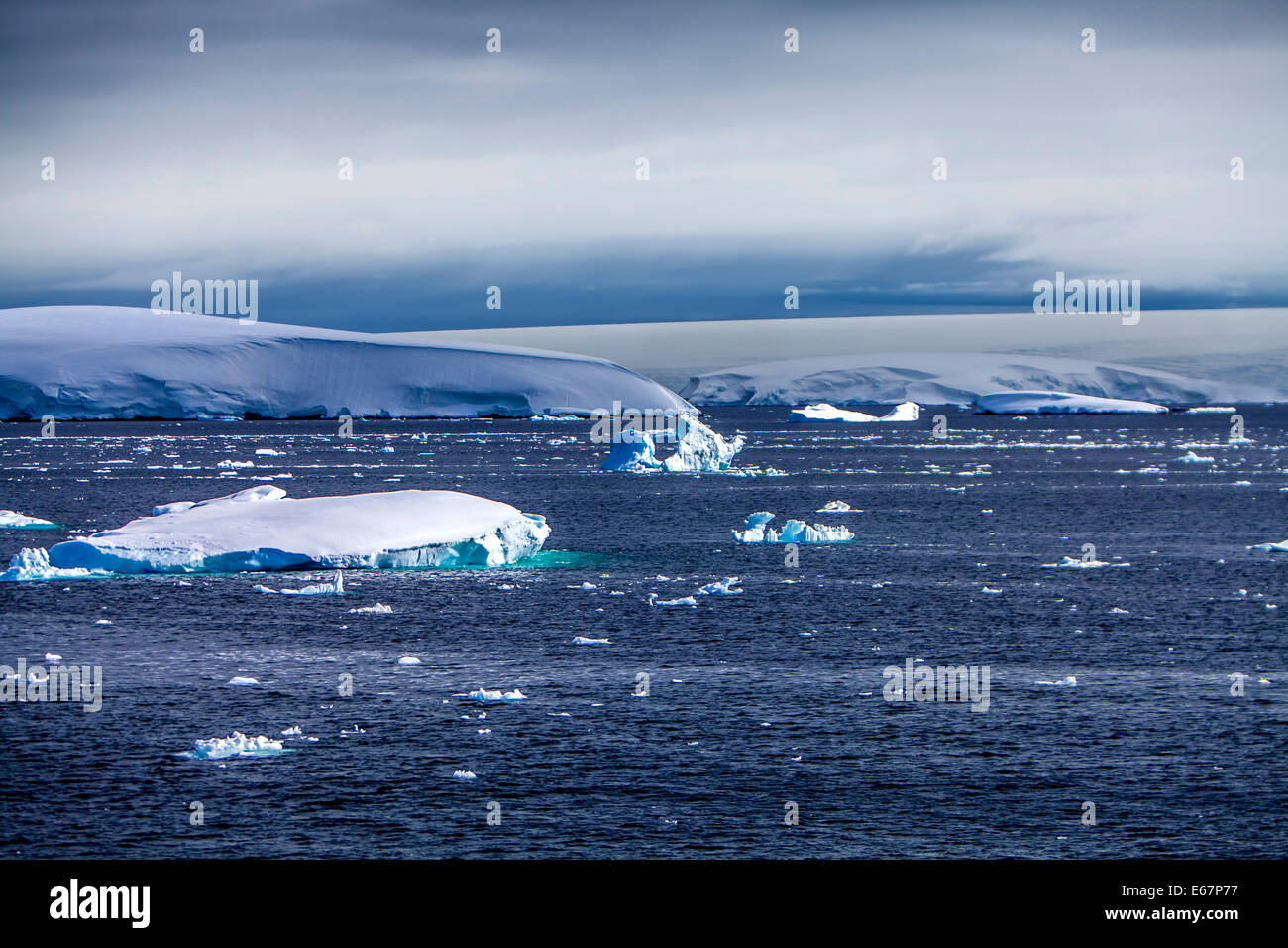 Antarctica ocean with Ice landscape Stock Photo - Alamy