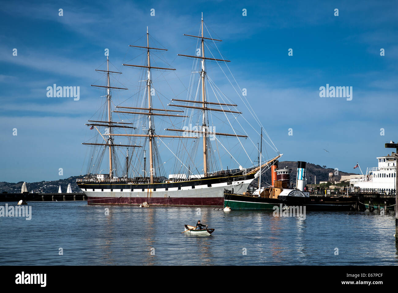 Tall Ship Balclutha and steam powered tug Eppleton Hall at the San ...