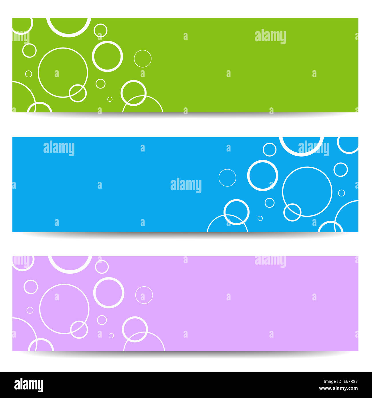 Set web banners bright Cut Out Stock Images & Pictures - Alamy
