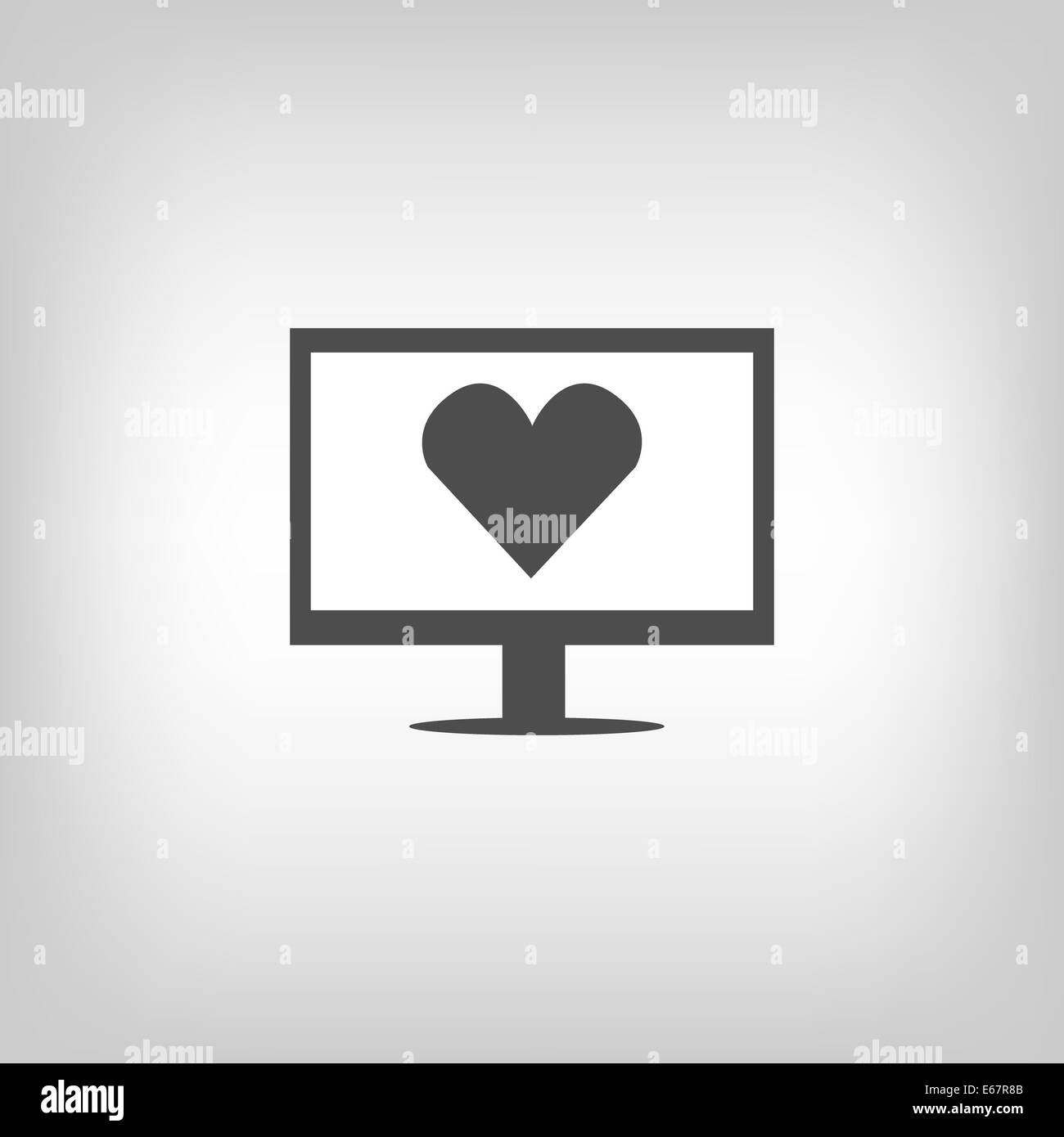 Virtual love sign Stock Photo - Alamy