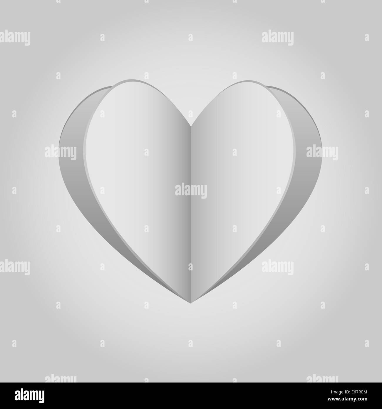 Paper cut heart Black and White Stock Photos & Images - Alamy