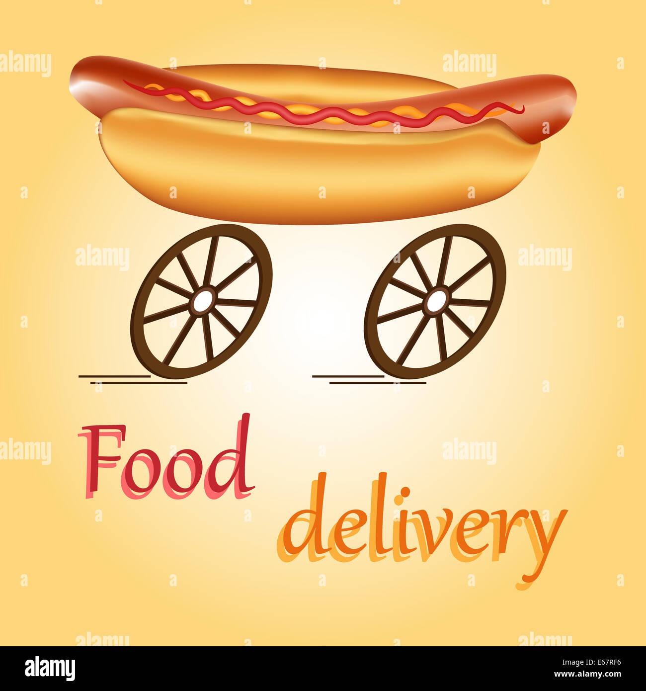 Fast food delivery Stock Photo - Alamy