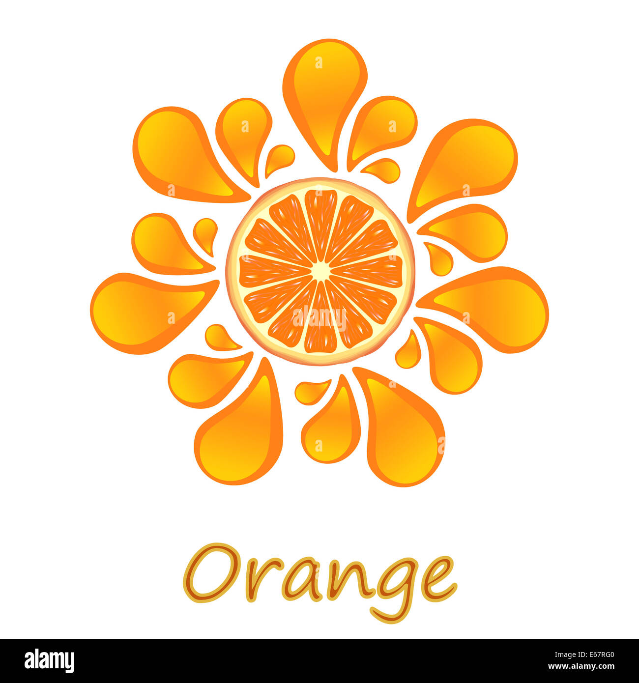 Orange emblem hi-res stock photography and images - Alamy